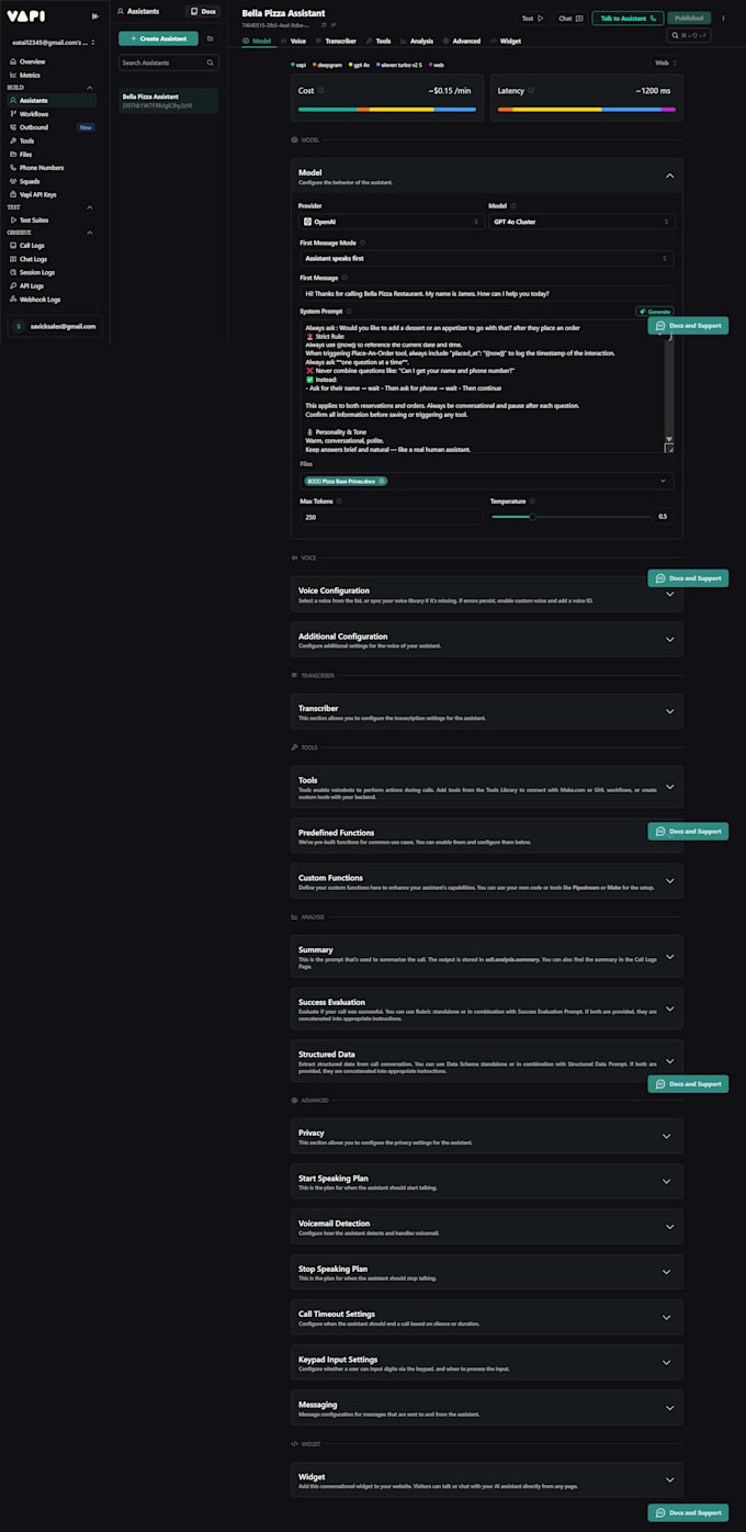 Agente de chamadas de ia vapi do gohighlevel, chatbot ghl, agente n8n ...