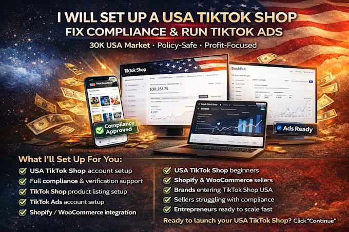 Create usa tiktok shop fix tiktok dropshipping shop setup tiktok shop ...
