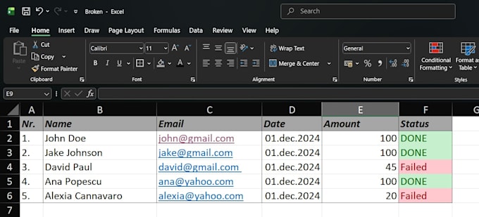 Clean, format and fix your excel spreadsheet by Bebi24 | Fiverr