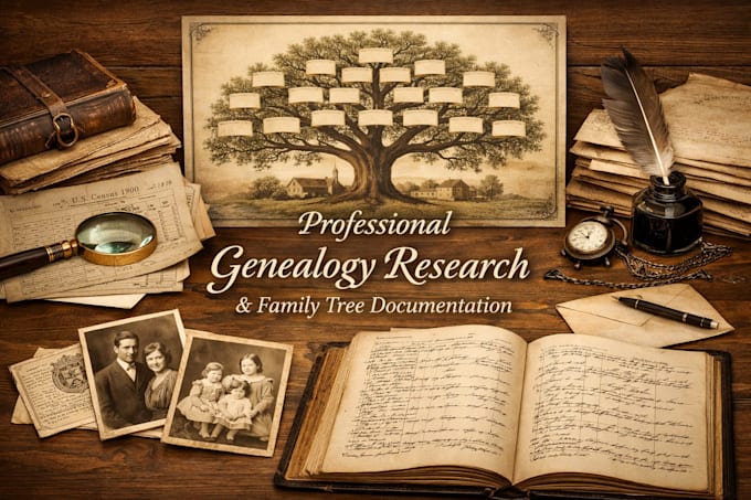 Conduct professional genealogy research to trace and document your ...