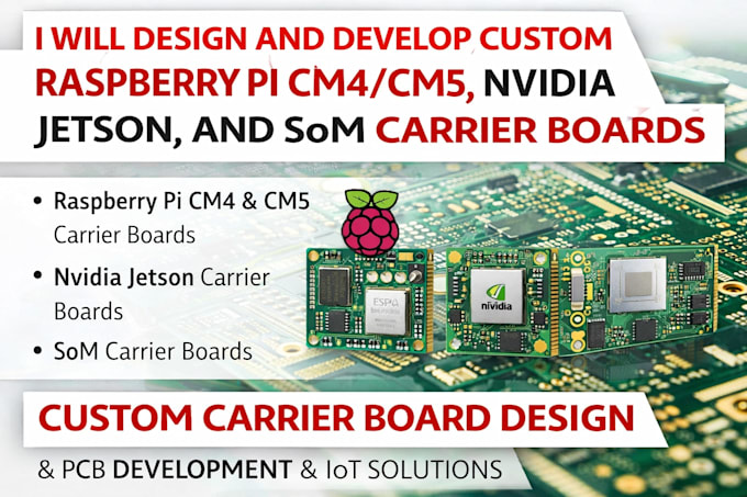 Design pcb for raspberry pi carrier board compute module cm4 cm5 ki cm5 ...