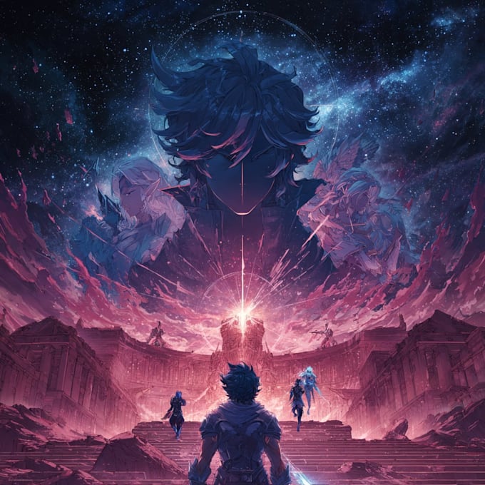 Create an stunning anime album cover art by Aelieesa | Fiverr