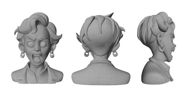 Model and pro rig 3d stylized character from blender, maya,iclone 8,cc4 ...