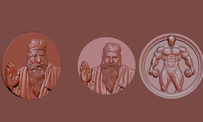 Design bas relief sculpture 3d printable coin model zbrush stl 3d ...