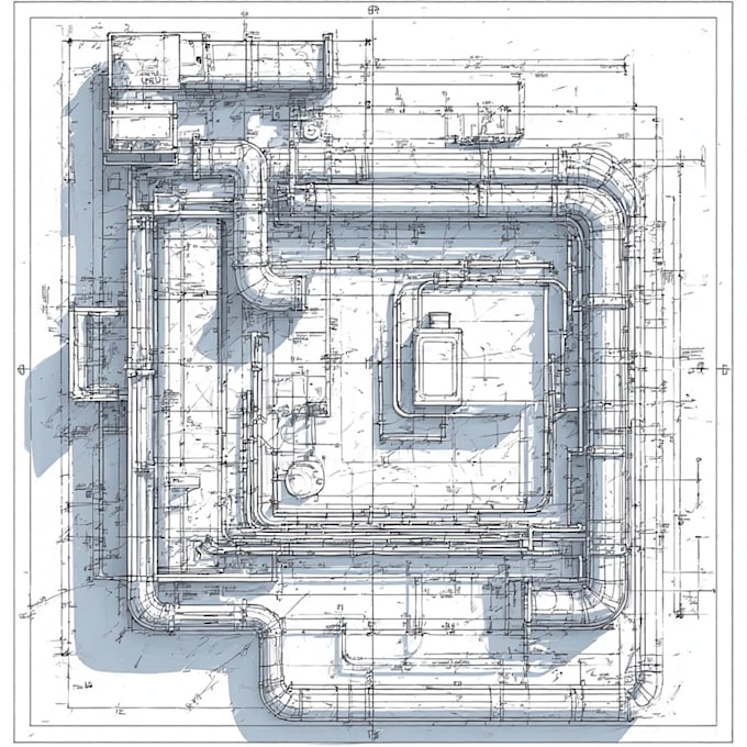 Draw architectural engineering drawing, pestamp, mep design, hvac, usa ...