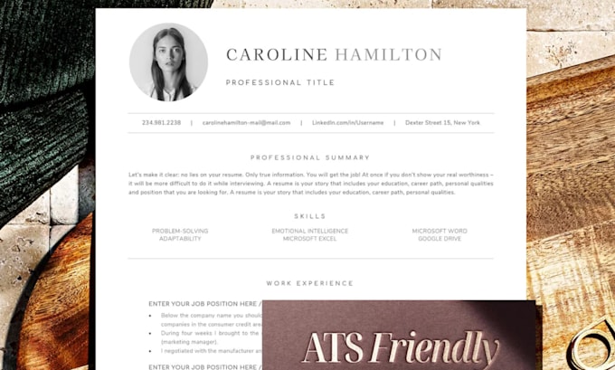 Design ats friendly executive resume, cv for sales tech health etsy ...