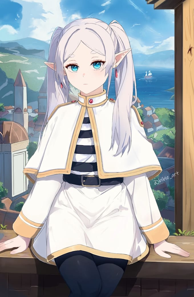 Draw anime art character illustration for your oc pfp fanart by Bibie ...