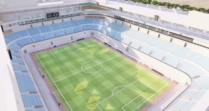 Retrofit 3d sports arena,athletics stadium,running track,outdoor ...