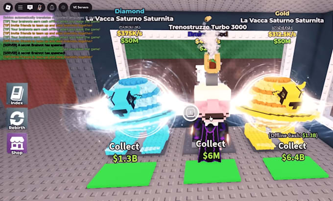 Develop full roblox game like steal a brainrot game on roblox by ...