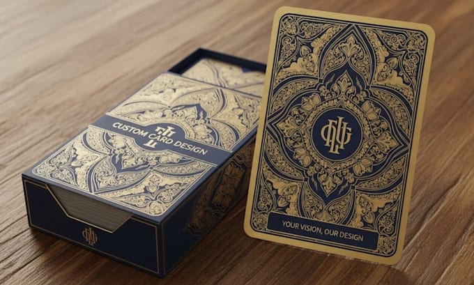 Design a back card and box for your playing cards for you by ...