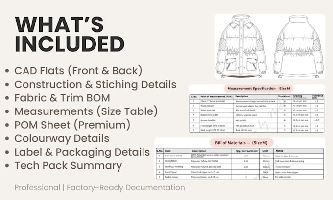 Create professional fashion tech packs and cad flat sketches for women ...