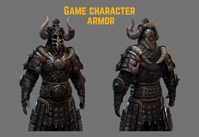 Create armored 3d character model, fantasy armor sculpt for game and ...