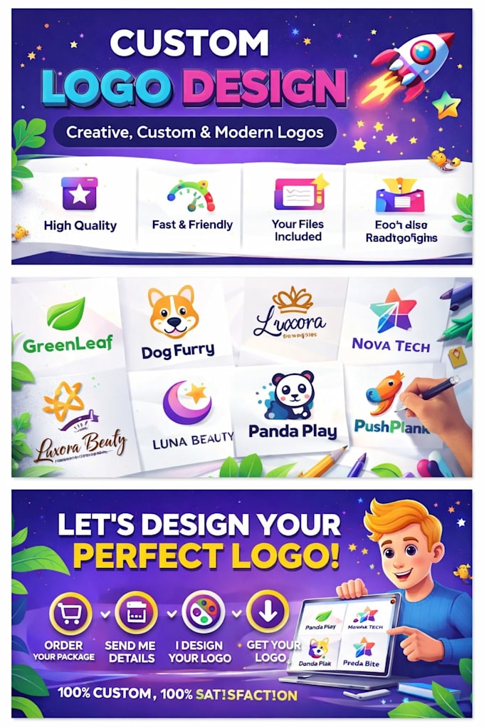 Design a modern and professional logo for your business by ...