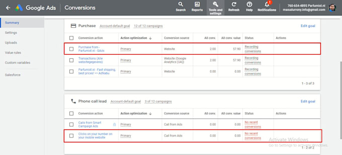 Setup or fix google ads conversion tracking and enhanced conversions ...