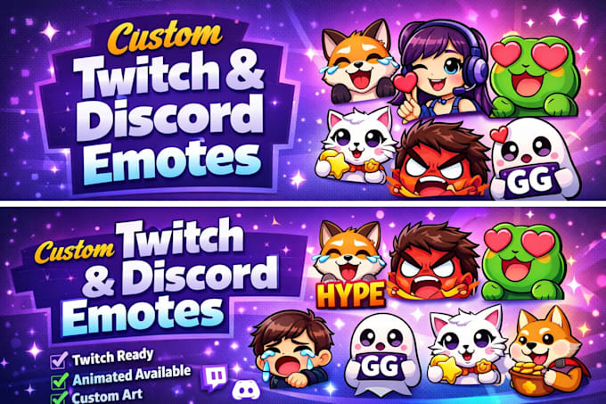 Criar emotes personalizados para twitch, emotes para discord e emotes ...