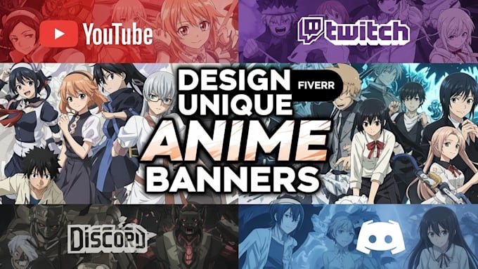 Design anime or vtuber youtube, twitch, twitter, discord banner by ...