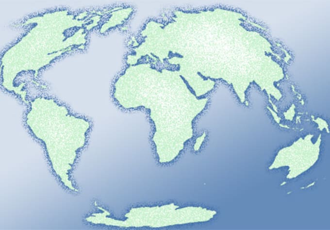 Modify your blank map with dots and names for the major cities by ...