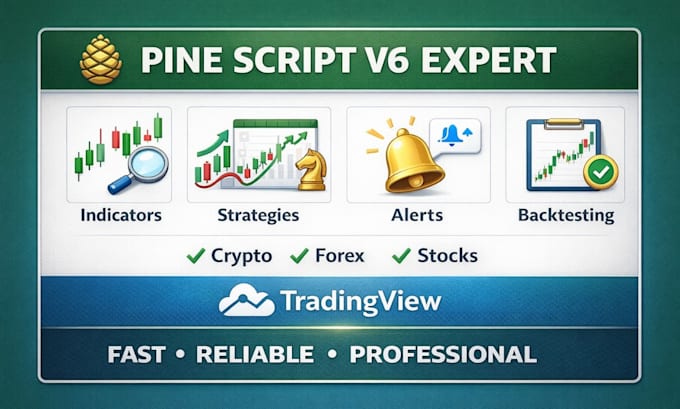 Create custom tradingview pine script indicator strategy with alerts by ...