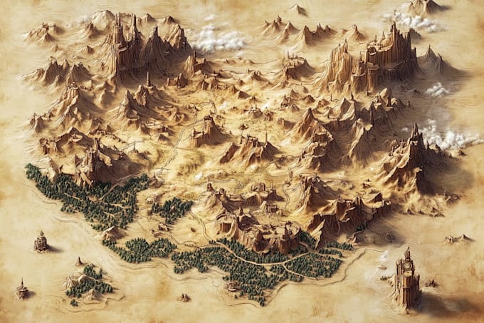 Design a fantasy world map for your book or game by Kearaduong | Fiverr