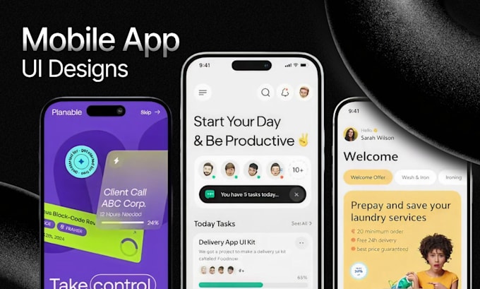 Design app ui design mobile app mockup in figma xd or psd by Mumair005 ...