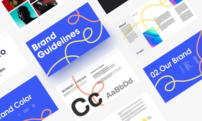 Design brand guidelines brand book full branding kit logo design and ...