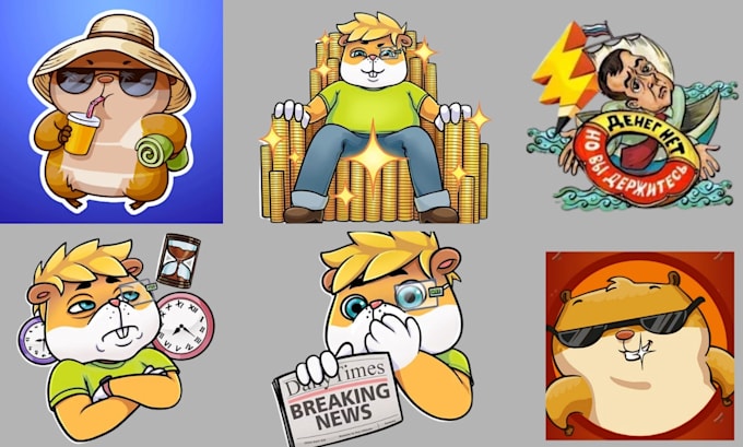 Do crypto telegram animated sticker crypto meme coin animated gif ...