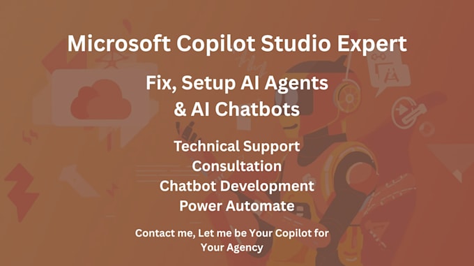 Set up copilot studio, ai agents, ai chatbot, office 365, power ...