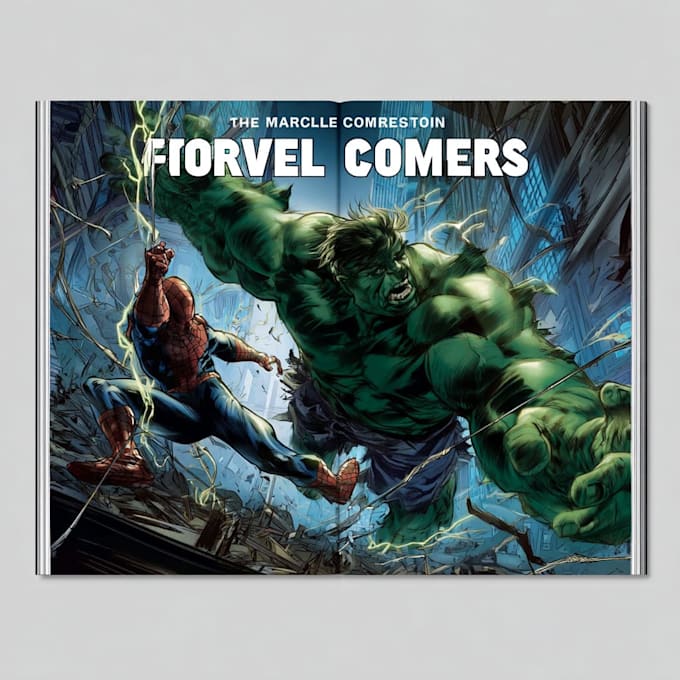 Draw epic superhero comic pages cinematic comic scenes as a comic book ...