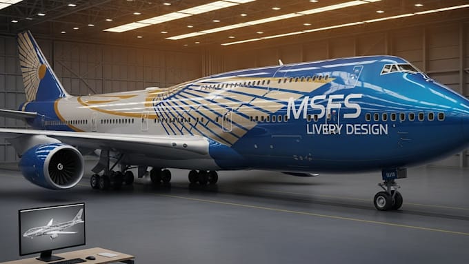 Crie designs de liveries personalizadas para msfs 2020 e msfs 2024