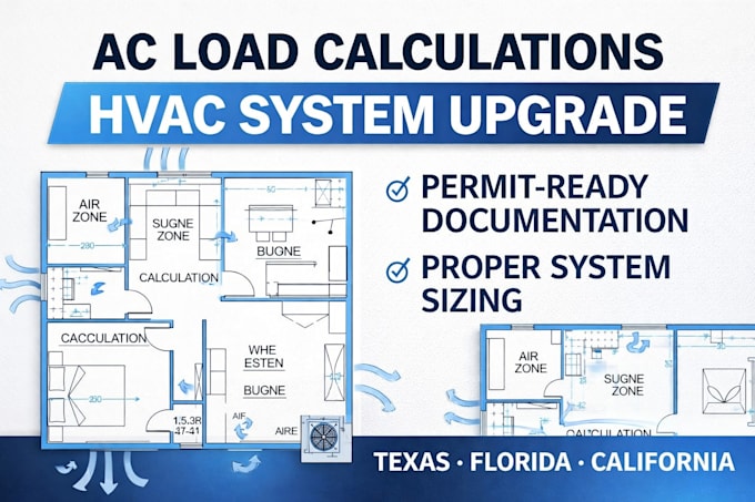 Ac load calculations, hvac system upgrades texas, california, florida ...