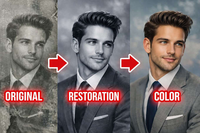 Do image enhancement, photo restoration, ai image editing, photo ...