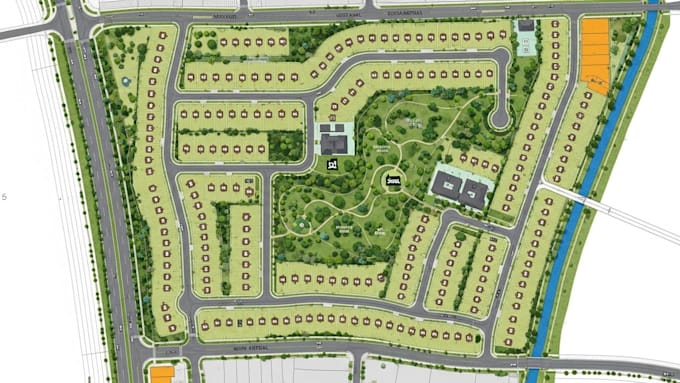 Create, design urban subdivision plan, housing layout, land use and ...