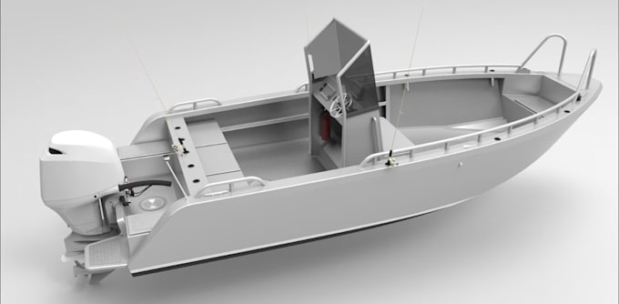 Do solidworks 3d cad models product design for boats hull ships and ...