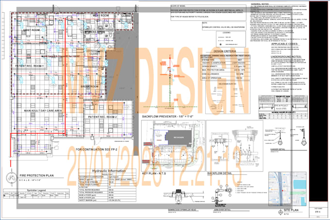 Design nfpa 13 commercial fire sprinkler shop drawings by Brux0s | Fiverr