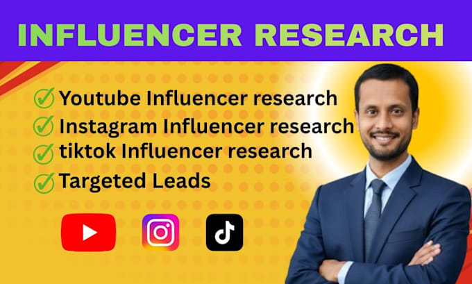 Collect youtube and instagram influencer list building by Rayhan419923 ...