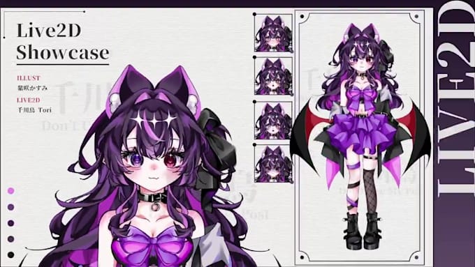 Design live 2d vtuber model and vtuber rigging avatar for vtube studio ...