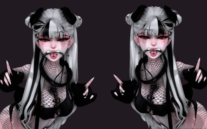 Vrchat avatar vr avatar commission vrm 3d avatar model avi outfit vr ...