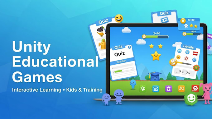 Develop engaging unity educational games for learning by Xhounday_model ...