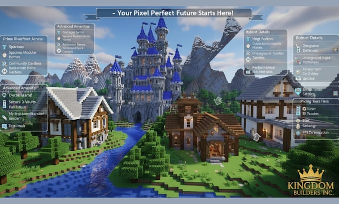 Build epic minecraft worlds, maps, spawn, hub, lobby and custom ...