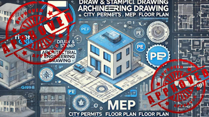 Draft full architectural drawings with mep for construction and city ...