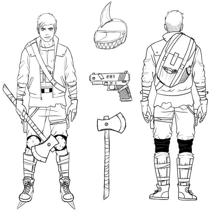 Design custom character model sheet by Breakblu3 | Fiverr