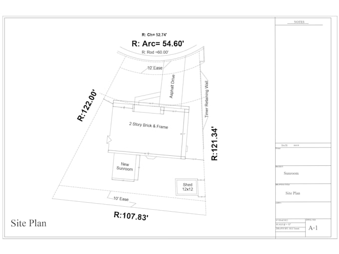 Draw a site plan for your landscape project by Houssamtou | Fiverr