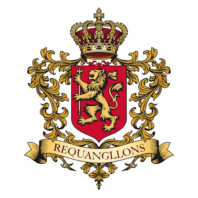 Design vintage luxury regal heraldic family crest coat of arms logo by ...
