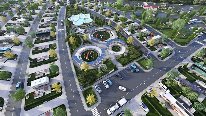 Create 3d landscape design, estate walkthrough video, 3d site plan and ...