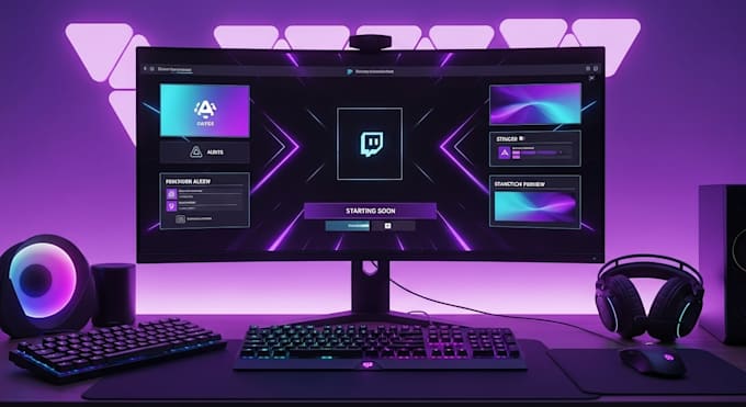 Twitch overlay stream overlay animated overlay twitch logo twitch ...