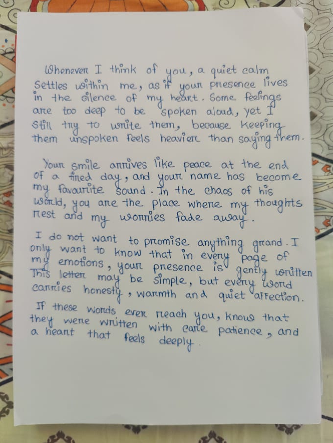 Create beautiful handwritten letters and notes by Jubayarulct | Fiverr
