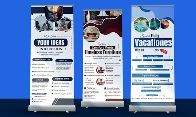 Handle banner design ads banner rollup banner by Robaya15 | Fiverr