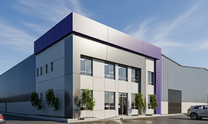 Design 3d warehouse building,factory interior, industrial layout ...