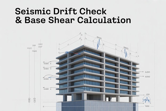 Seismic drift check, base shear calculation, structural analysis for ...