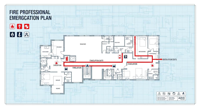 Complete fire safety plan, emergency evacuation plan, fire escape ...